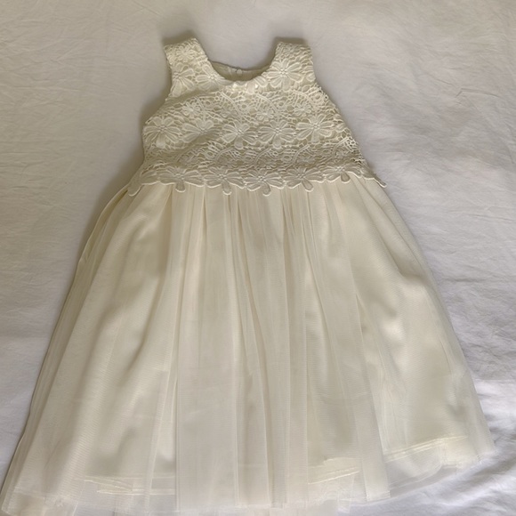 Popatu | Dresses | Popatu Toddler Girls Off White Dress | Poshmark